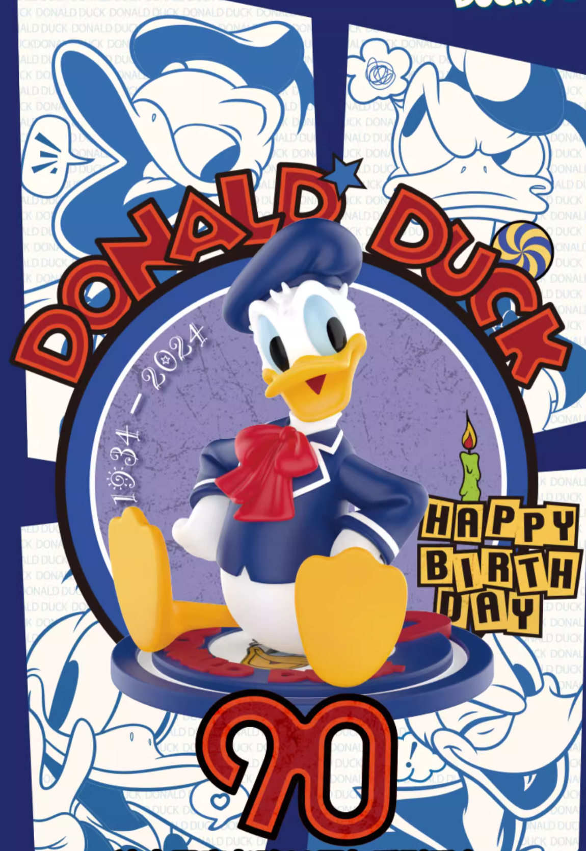 POPMART Disney Donald Duck 90th Anniversary Series Blind Box Figures ...