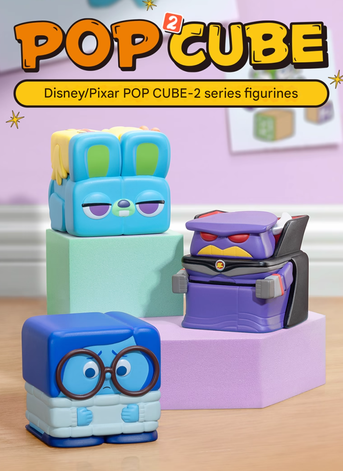 POPMART Disney Pixar POP CUBE-2 Series Blind Box Figures – Sounds of Love