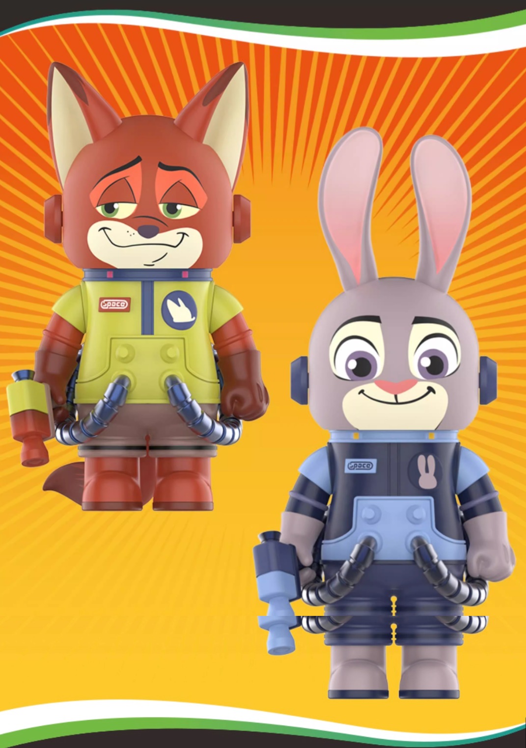 Christmas Gift Zootopia x SPACE MOLLY – 100% Judy & Nick Set – Sounds ...